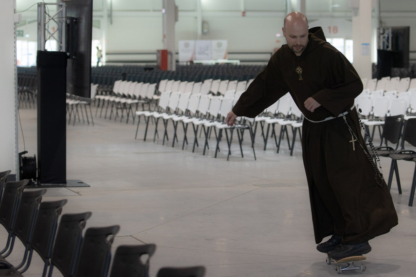 Father John Paul Mary Zeller, MFVA, Joins Motherboards Skate Team: A F