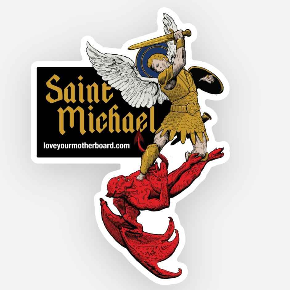 St. Michael Ver. 2 Sticker Decal - NEW – Motherboards