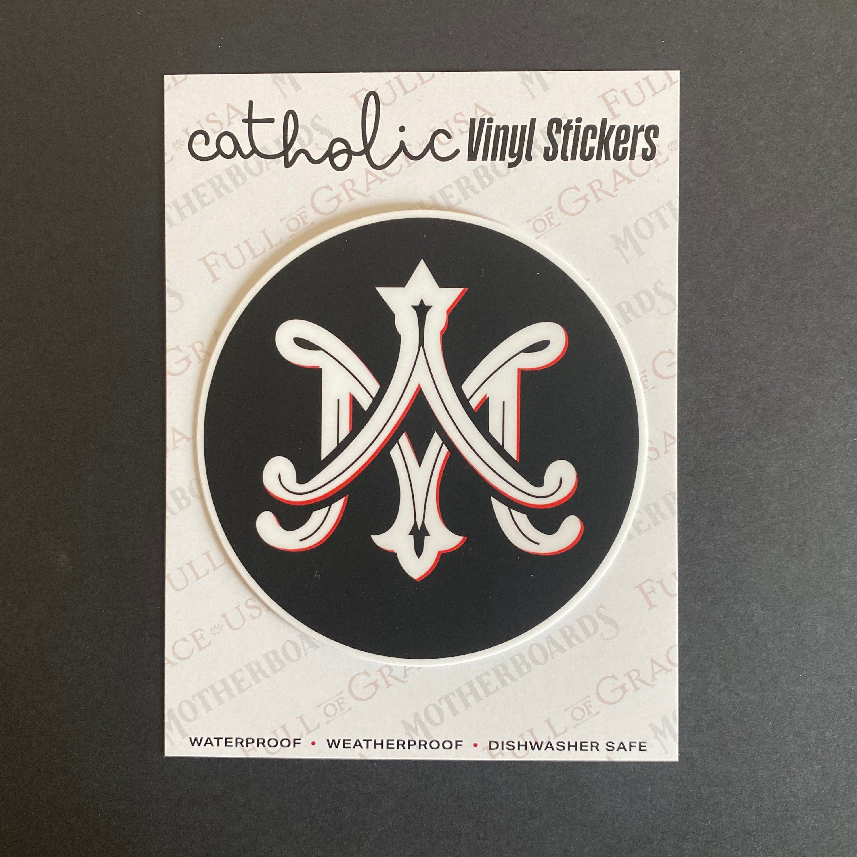 Large Marian Auspice 4" Sticker Decal - NEW – Motherboards